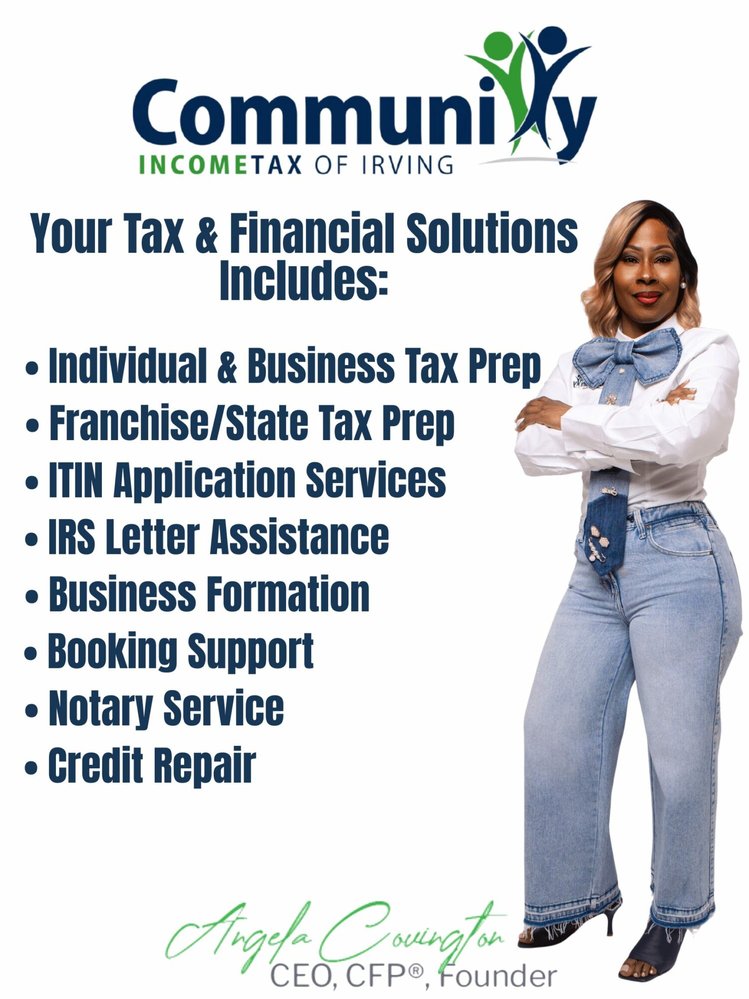 Community Highlights: Meet Angela Covington of Community Income Tax of ...